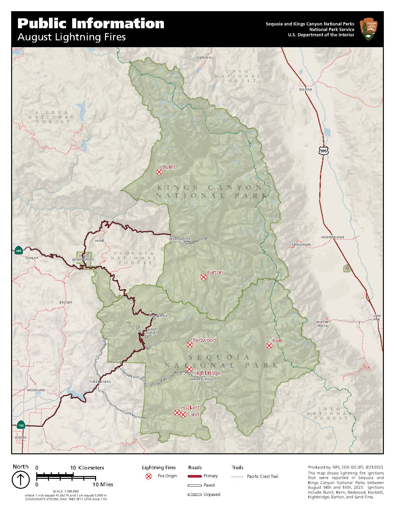 Caknp August Lightning Fires Incident Maps | InciWeb
