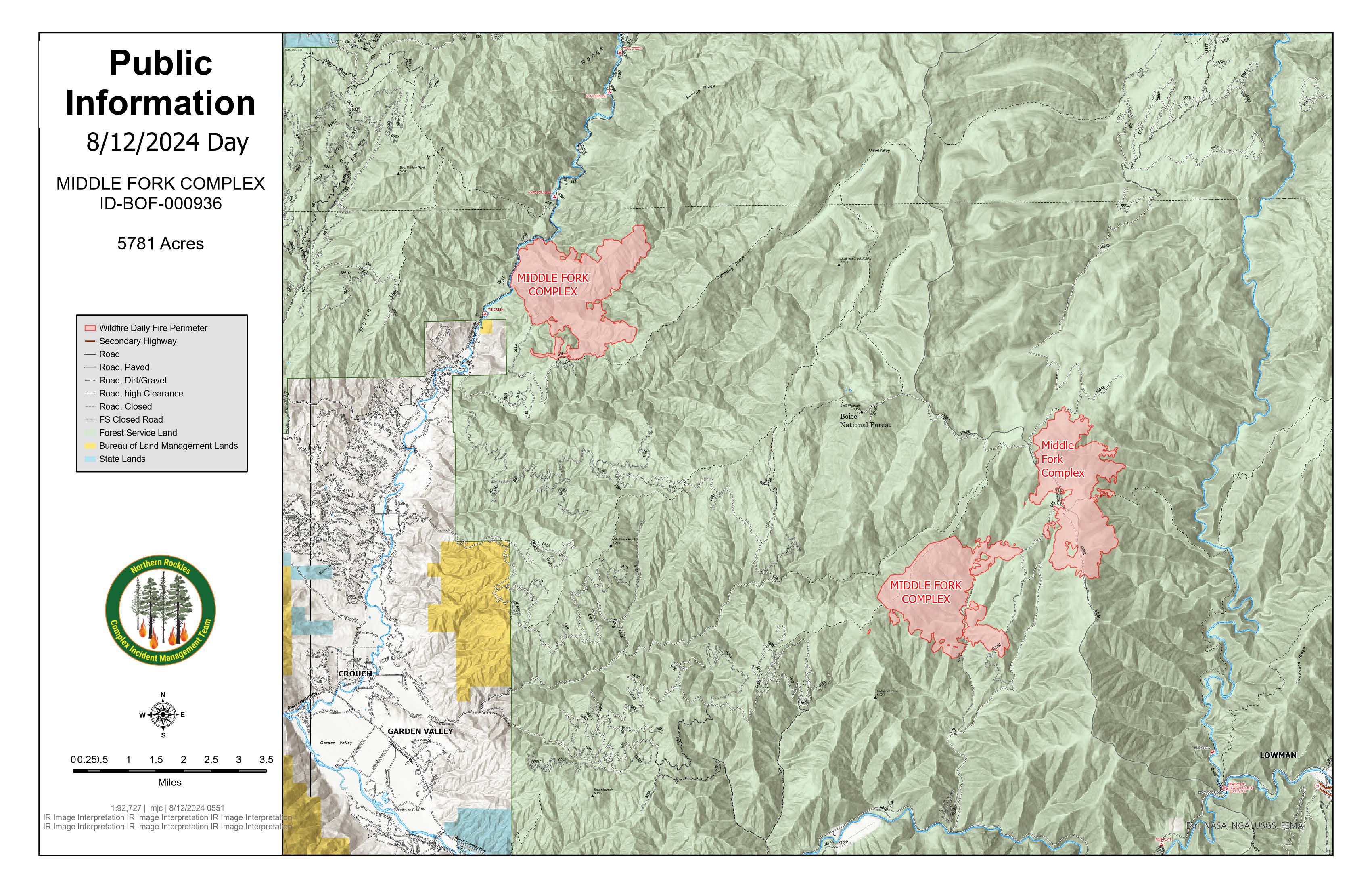 Fire / Road Updates Aug 12, 2024 | The Yellow Pine Times