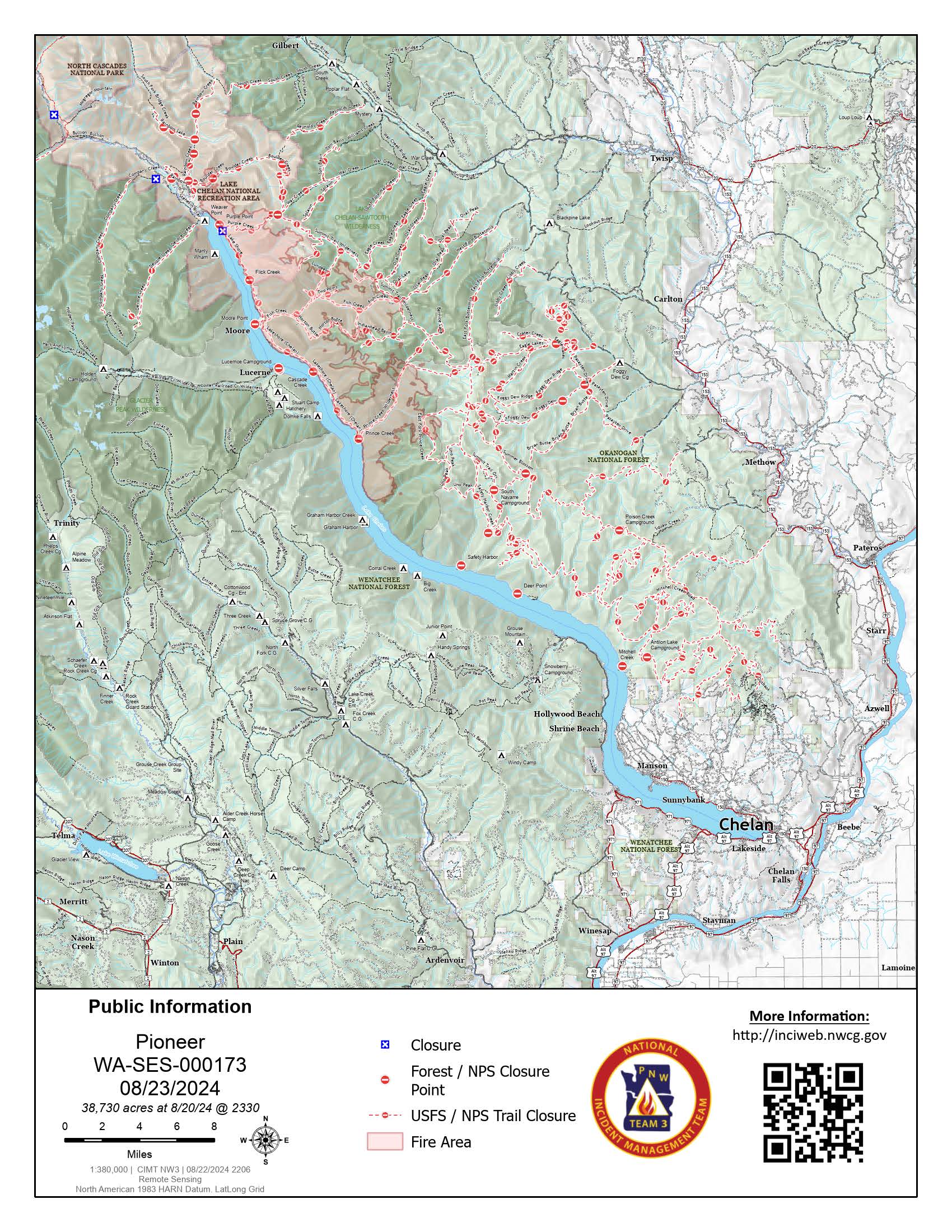 Wases Pioneer Incident Maps | InciWeb
