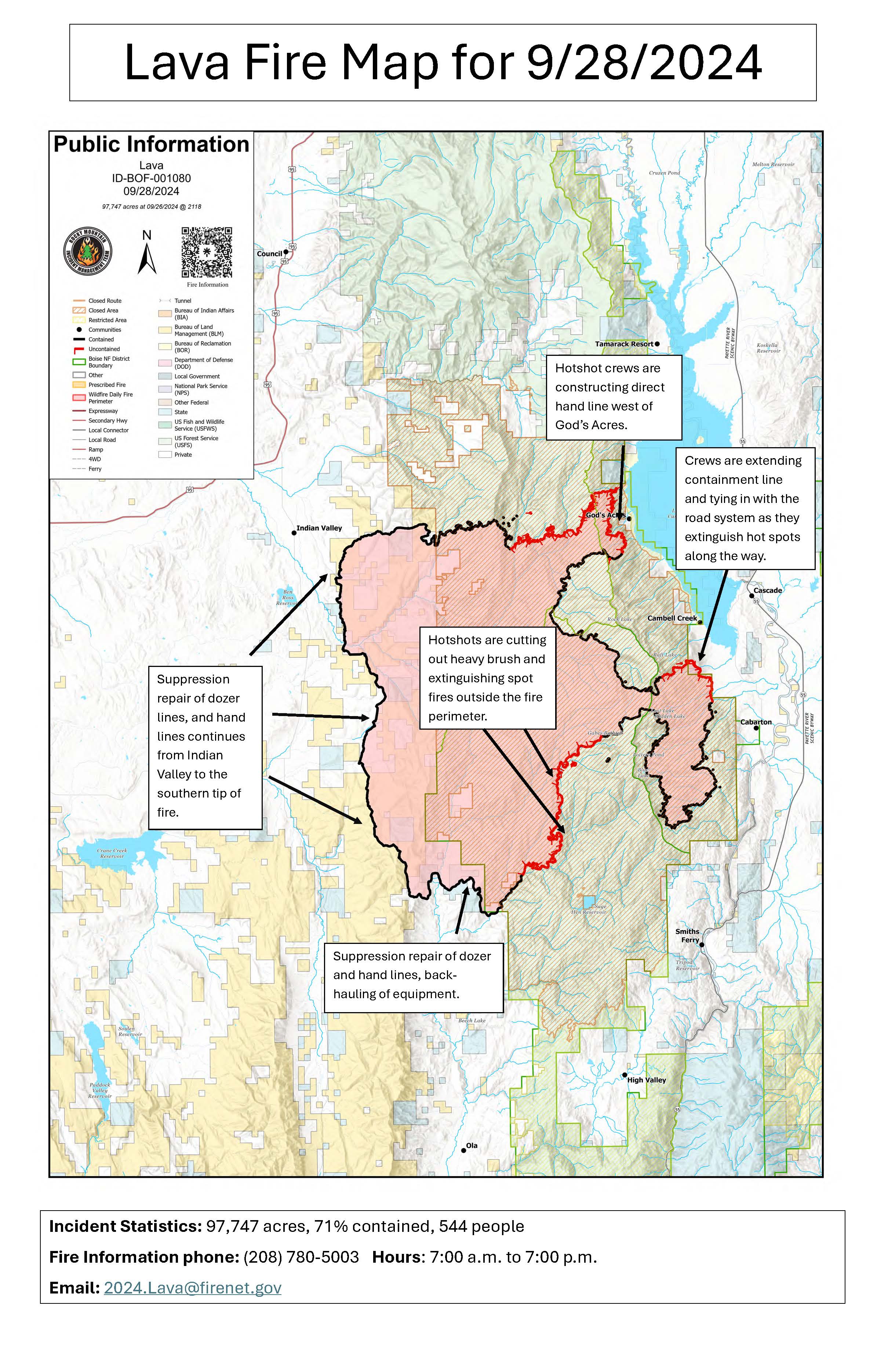 Fire Updates Sep 28, 2024 | The Yellow Pine Times